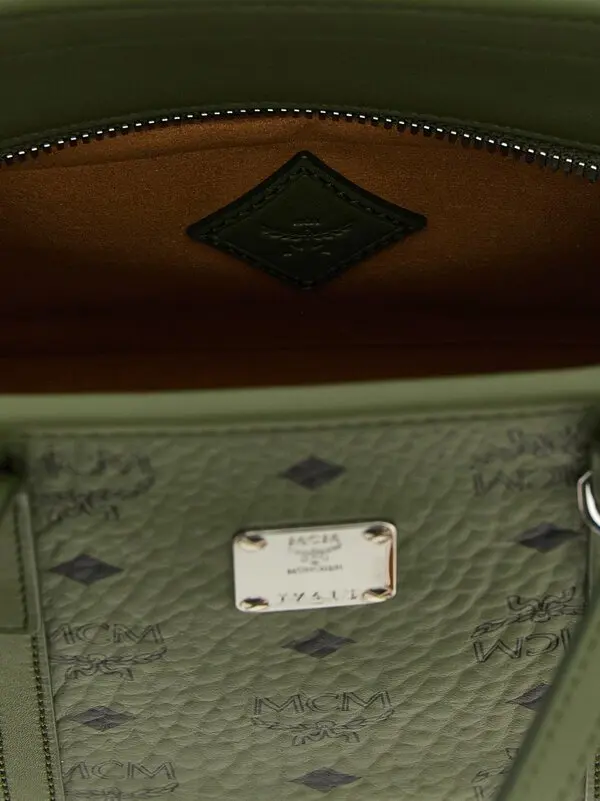 Mcm Toni Mini Shopping Bag - Green