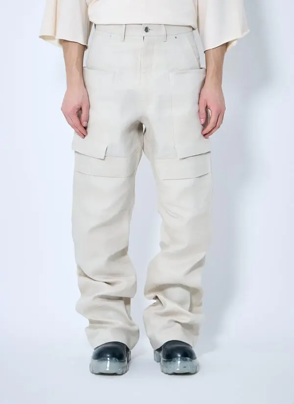 Rick Owens Stefan Cargo Pants - Cream