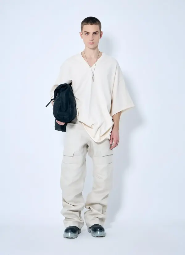 Rick Owens Stefan Cargo Pants - Cream