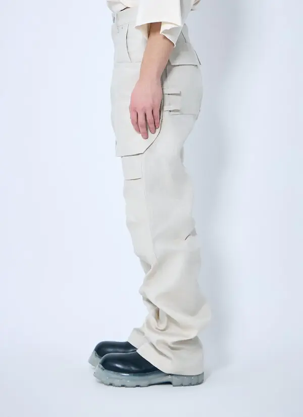 Rick Owens Stefan Cargo Pants - Cream