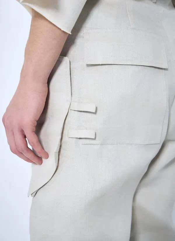 Rick Owens Stefan Cargo Pants - Cream