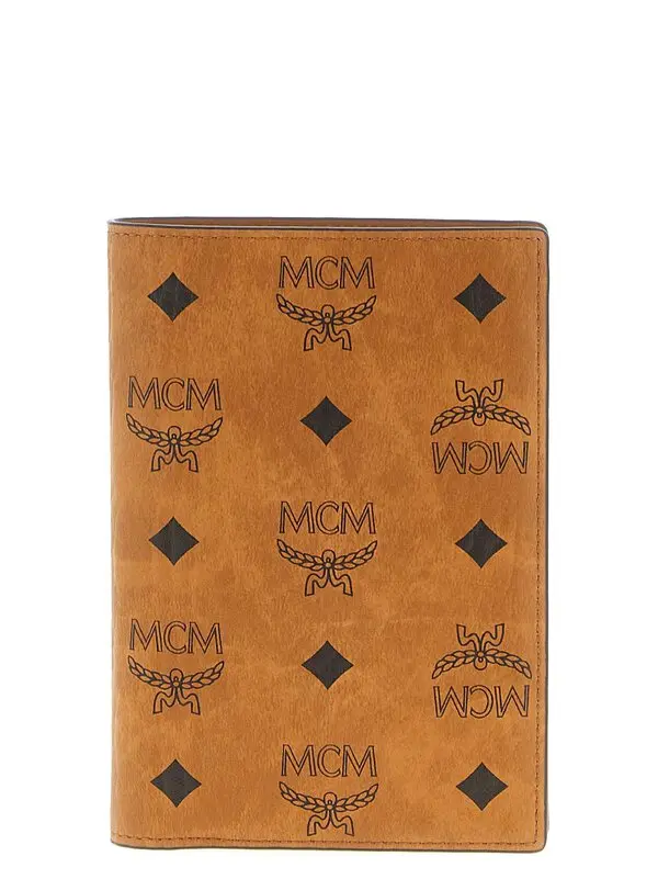 Mcm Ottomar Passport Holder - Brown