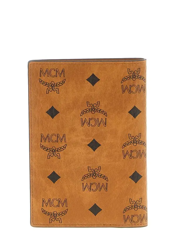Mcm Ottomar Passport Holder - Brown