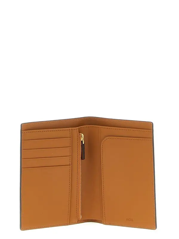 Mcm Ottomar Passport Holder - Brown