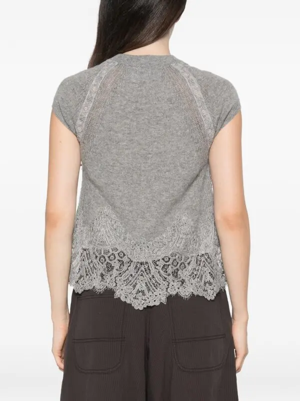 ERMANO SCERVINO Ermanno Scervino Cashmere Lace Top