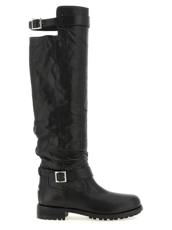JIMMY CHOO Biker Kb' Boots - Black