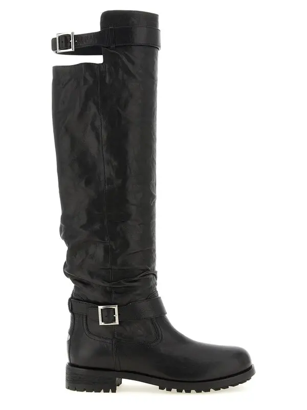 JIMMY CHOO Biker Kb Boots - Black