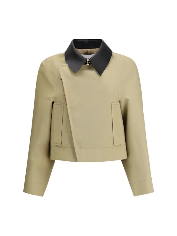 Givenchy Cropped Cotton And Wool Caban
