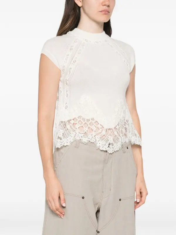 ERMANO SCERVINO Ermanno Scervino Cashmere Lace Top