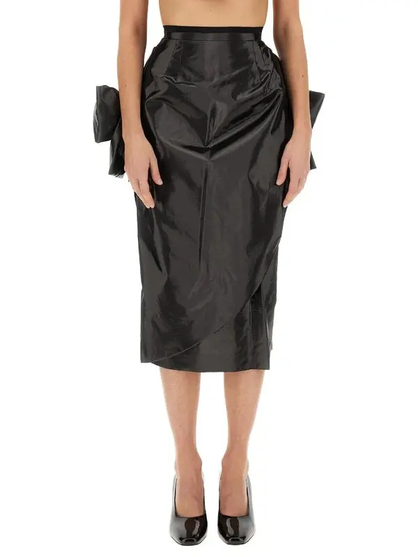 MAISON MARGIELA Skirt With Bow - Black