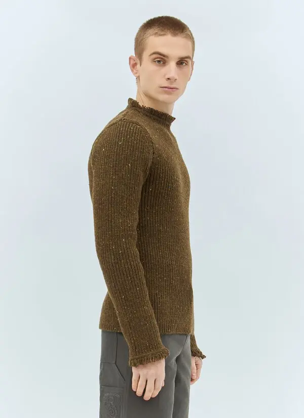 Burberry Fringed Wool Sweater