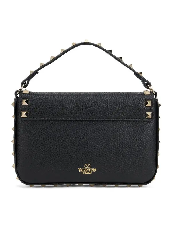 Valentino Garavani Mini Rockstud Bag In Calfskin - Black
