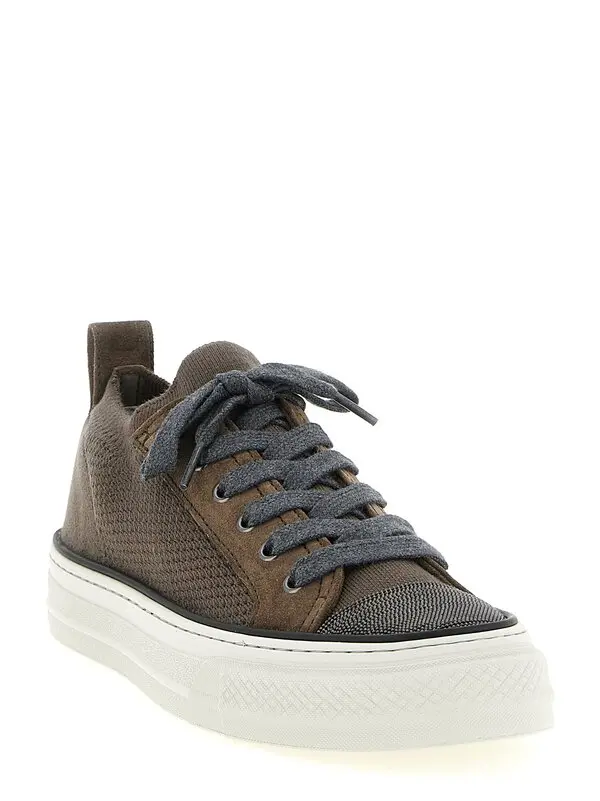 Brunello Cucinelli Monile Knit Sneakers