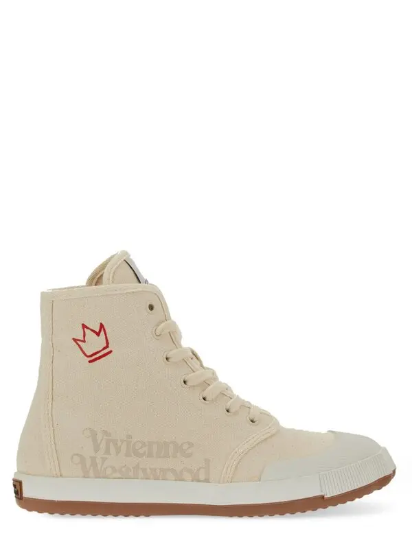 VIVIENNE WESTWOOD High Top Sneaker - White