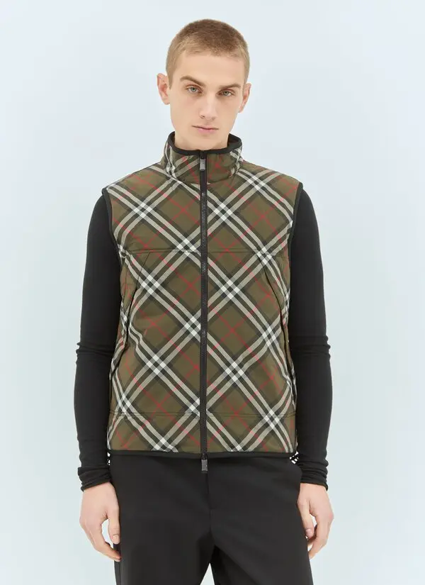 Burberry Check Padded Gilet