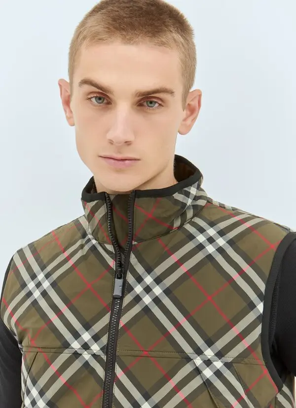 Burberry Check Padded Gilet