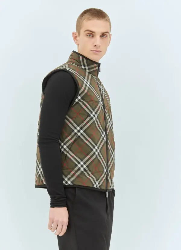 Burberry Check Padded Gilet