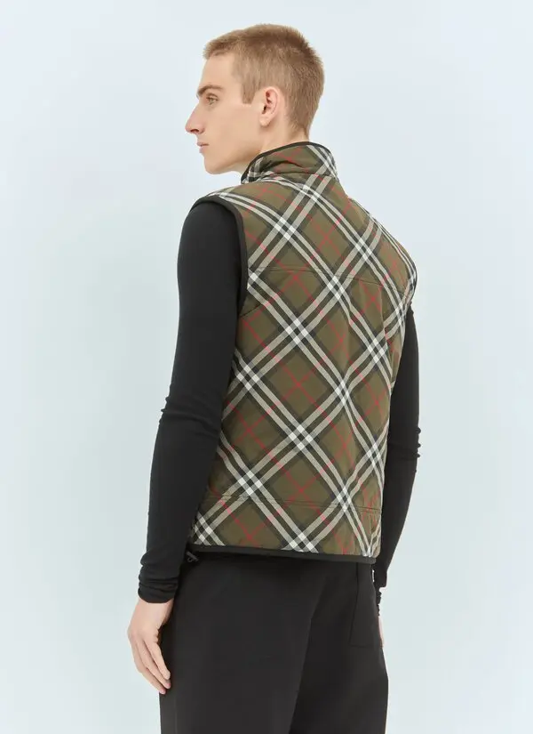 Burberry Check Padded Gilet