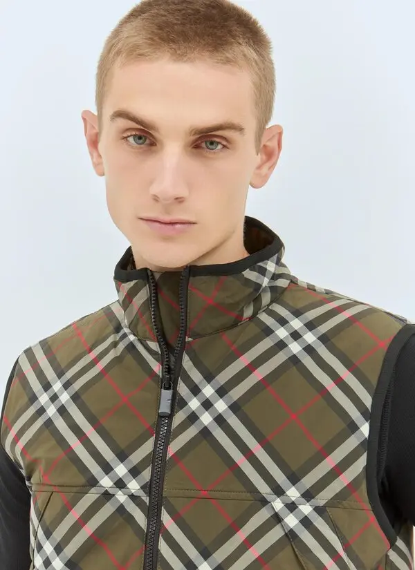 Burberry Check Padded Gilet