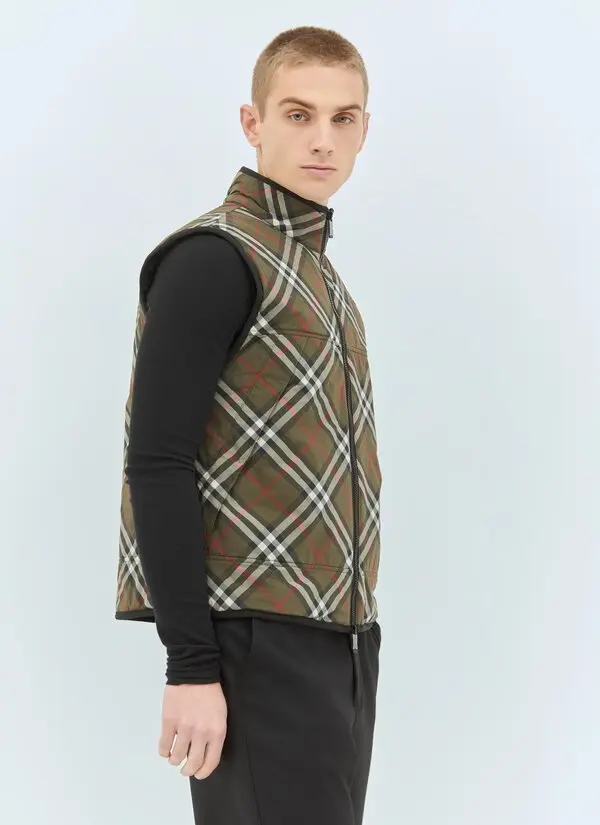 Burberry Check Padded Gilet