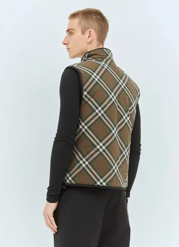 Burberry Check Padded Gilet