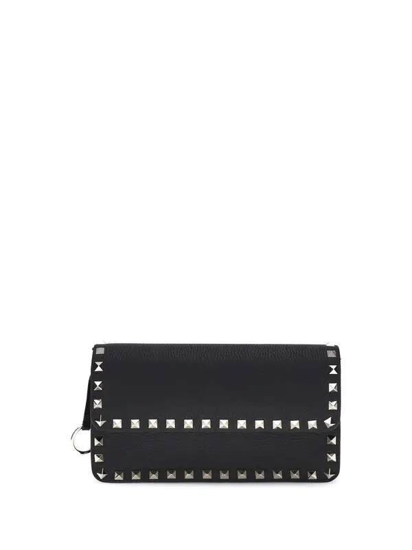 Valentino Garavani Rockstud Chain Wallet - Black