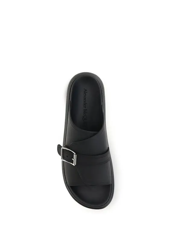 Alexander McQueen Buckle Slide Sandals