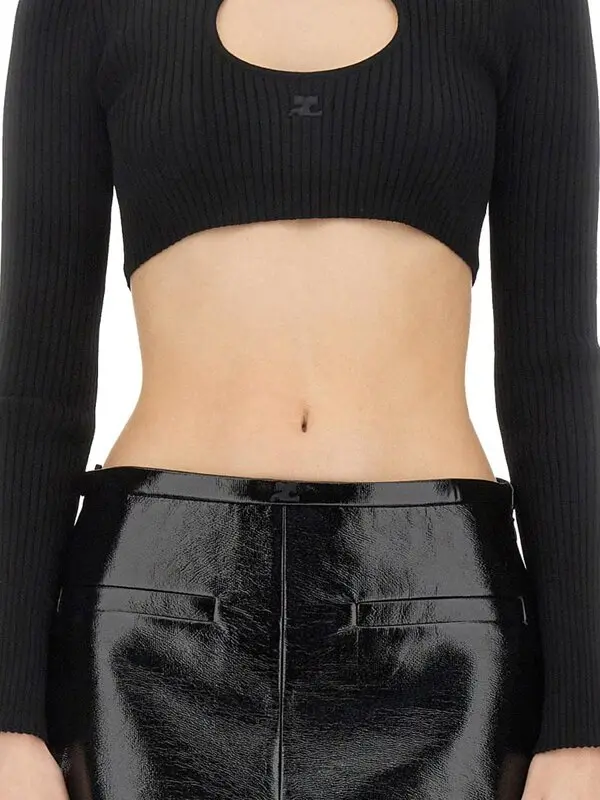 COURREGES Cropped Shirt
