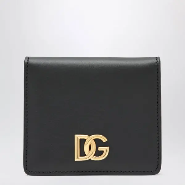 Dolce & Gabbana Leather Wallet With Dg Logo - Black
