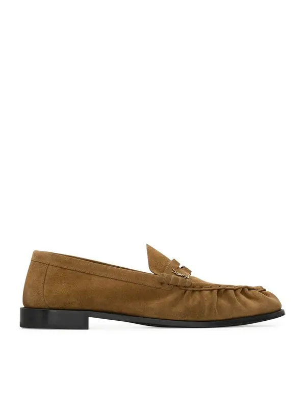 Saint Laurent Le Loafer Supple Suede Moccasins - Multicolor