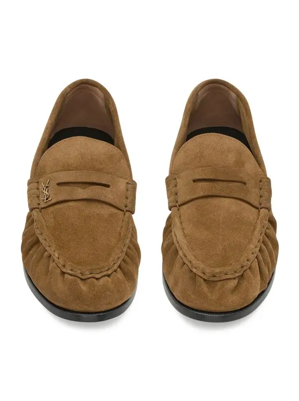 Saint Laurent Le Loafer Supple Suede Moccasins - Multicolor