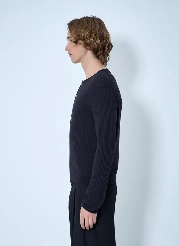 Our Legacy Fine Knit Cotton Crepe Henley