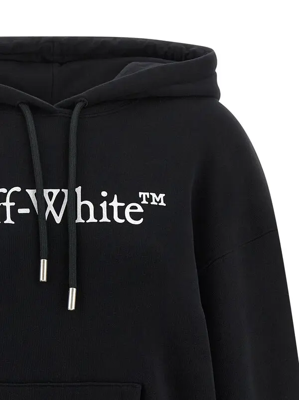 Off-White Brushed Cotton Big Logo Hoodie - Multicolor