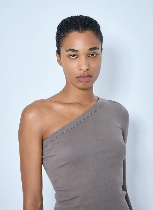 Rick Owens Asymmetric Long-sleeve Top