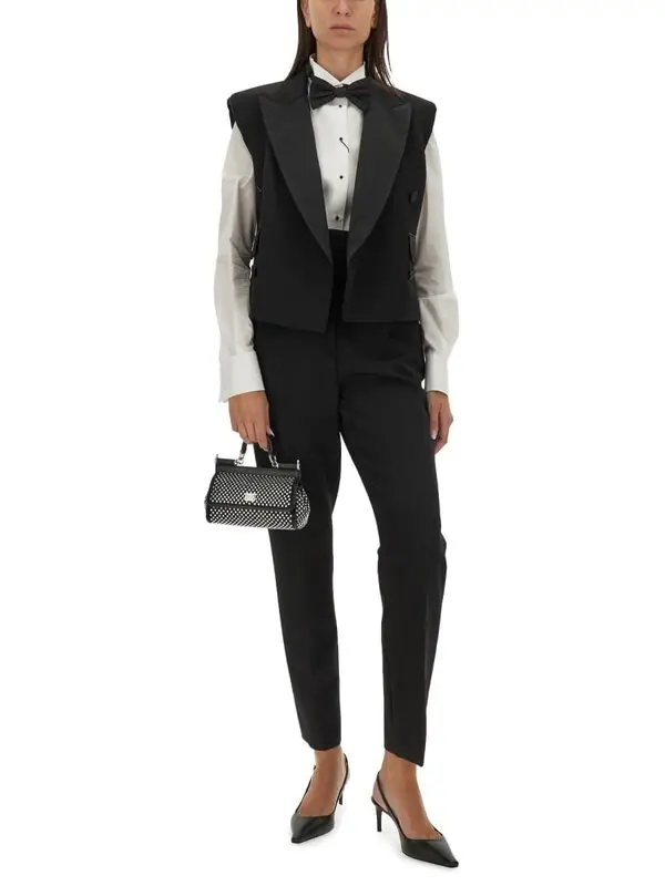Dolce & Gabbana Double-breasted Sleeveless Jacket