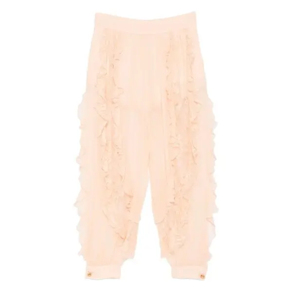 Zimmermann Neutrals Trousers Straight Trousers - Cream