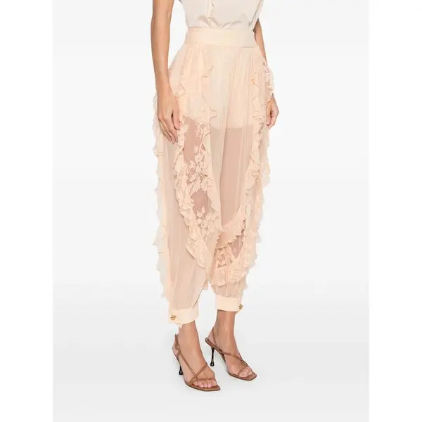 Zimmermann Neutrals Trousers Straight Trousers