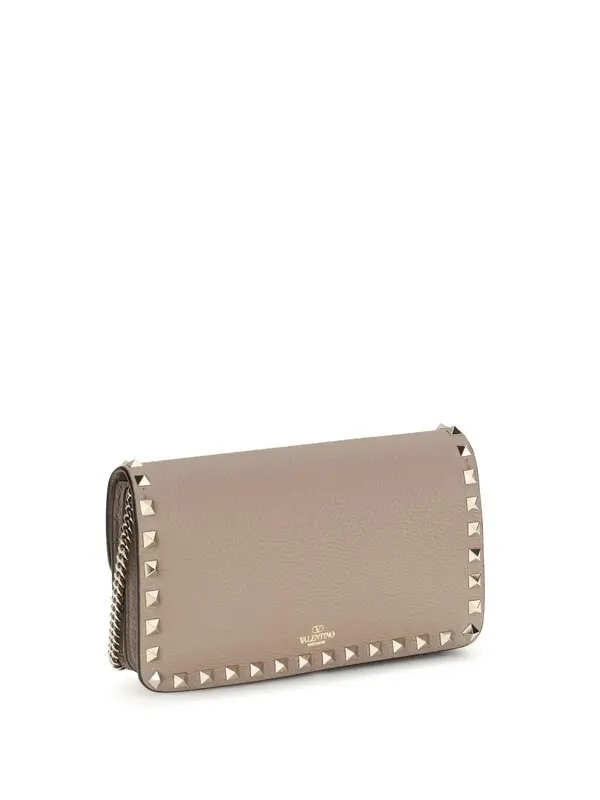 Valentino Garavani Rockstud Chain Wallet - Pink