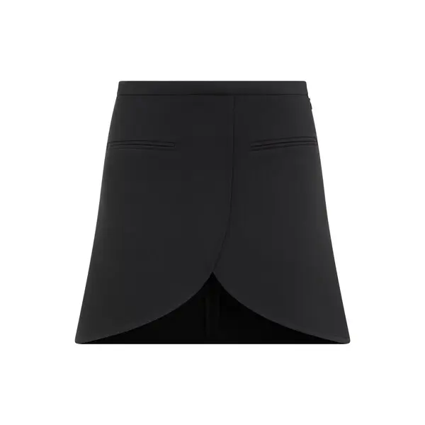 COURREGES Ellipse Twill Mini Skirt - Black