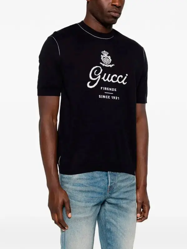 Gucci Short Sleeve Crew-neck Sweater