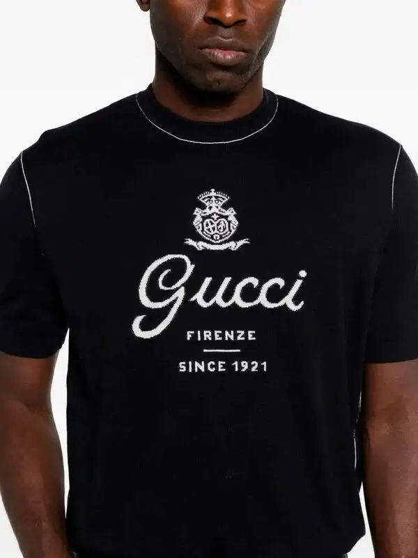 Gucci Short Sleeve Crew-neck Sweater
