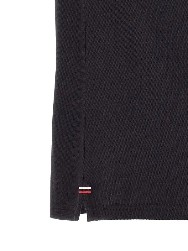 Moncler Triple Logo Polo Shirt - Blue