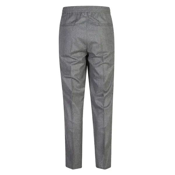 Brunello Cucinelli Grey Trousers Regular & Straight-leg Trousers - Gray