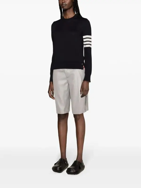 Thom Browne Wool 4-bar Relaxed Pullover