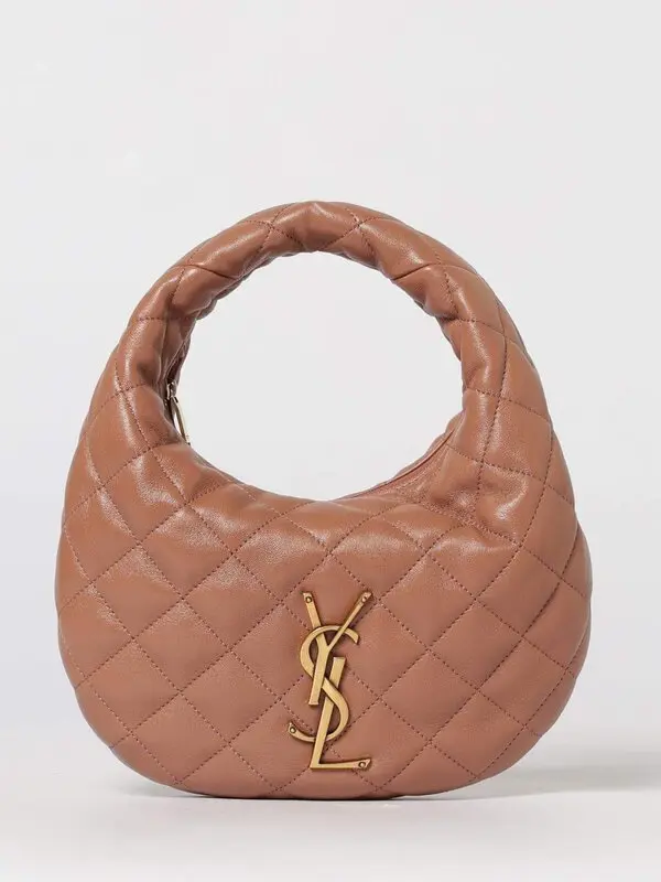 Saint Laurent Icarino Quilted Nappa Hobo Bag - Pink