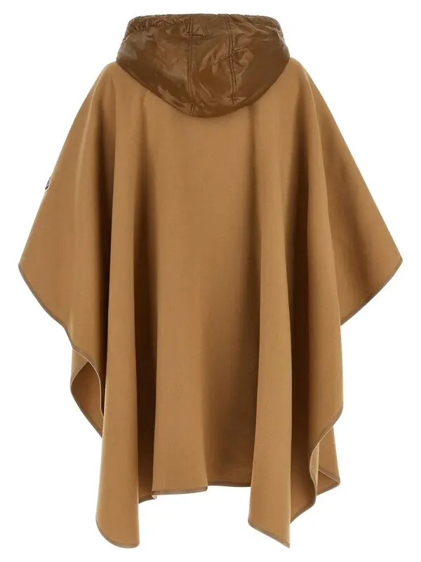 Moncler Detachable Hooded Cape - Cream