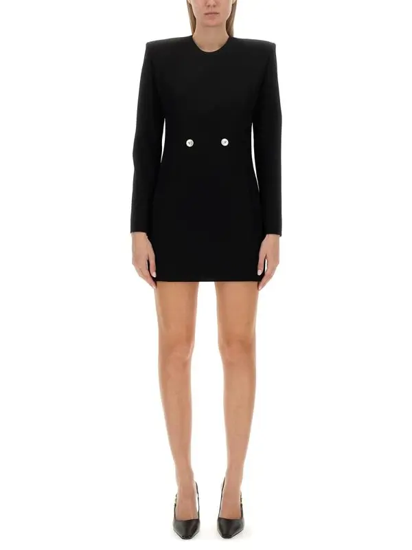 Versace Mini Grain De Poudre Dress - Black