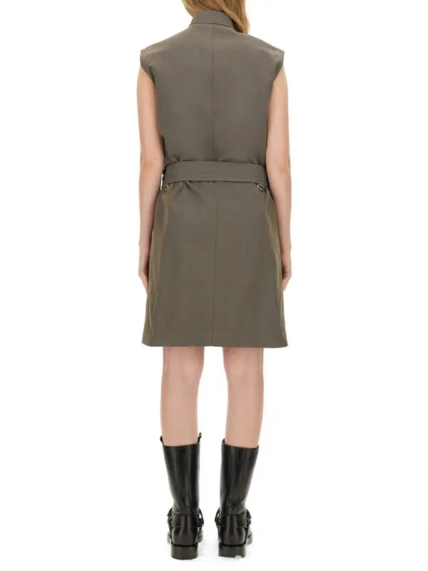 Burberry Cotton Linen Dress - Multicolor