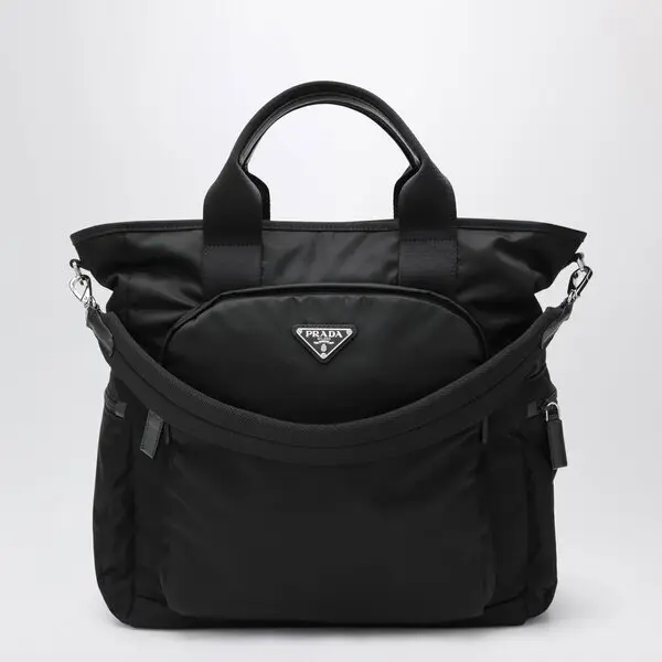 Prada Re-nylon And Saffiano Shopping Bag