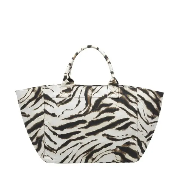 GANNI Xxl Zebra Tote